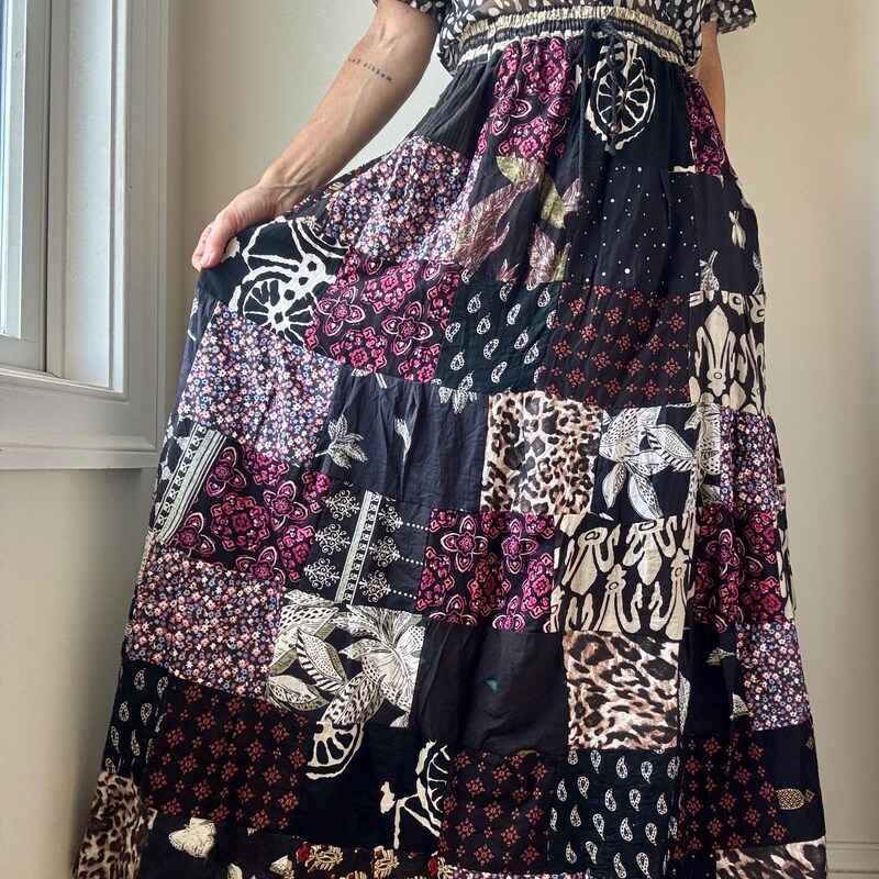 Patchwork Skirt - Etsy