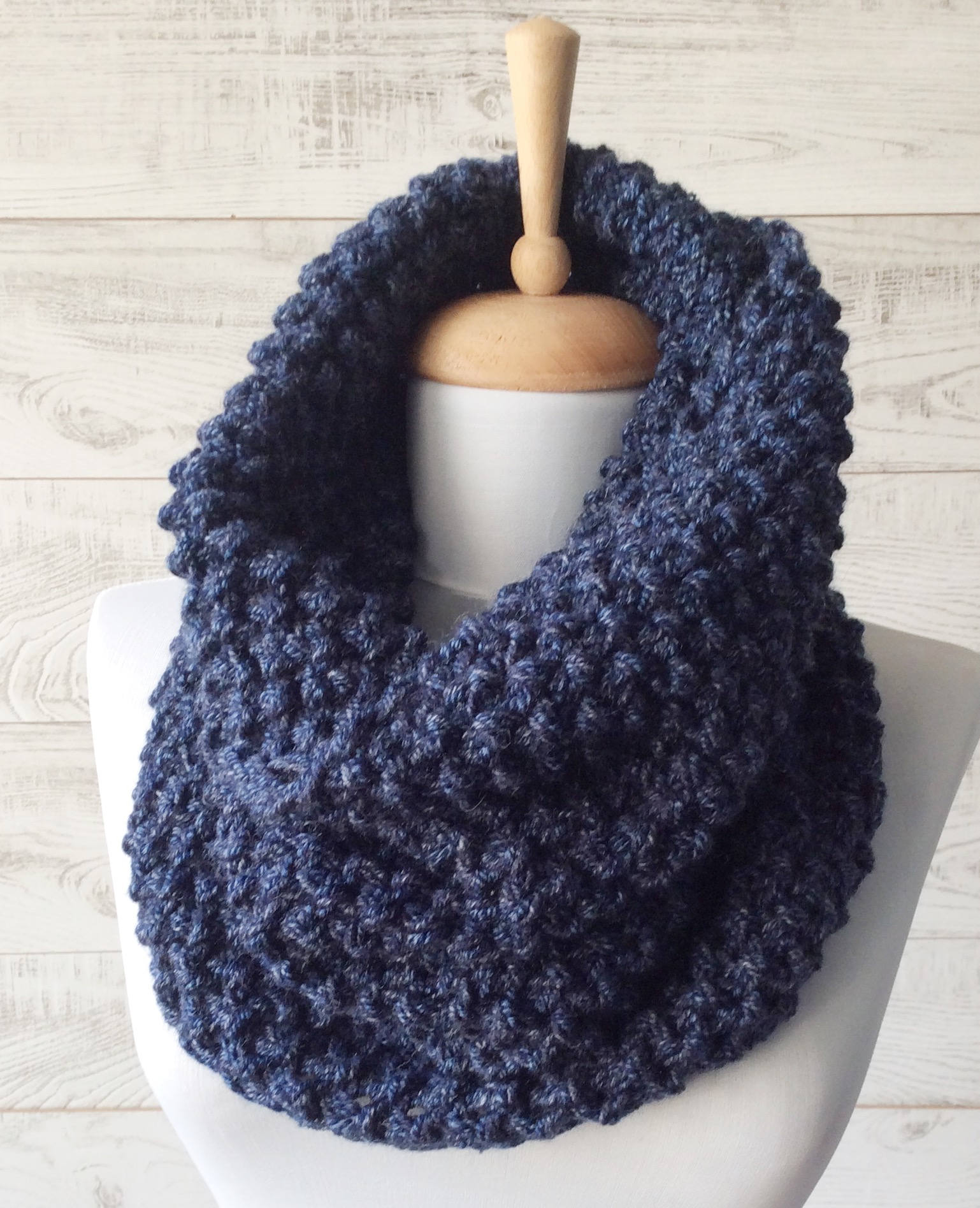 Knit Cowl Scarf Wool Knit Scarf Infinity Scarf Womens Scarves | Etsy