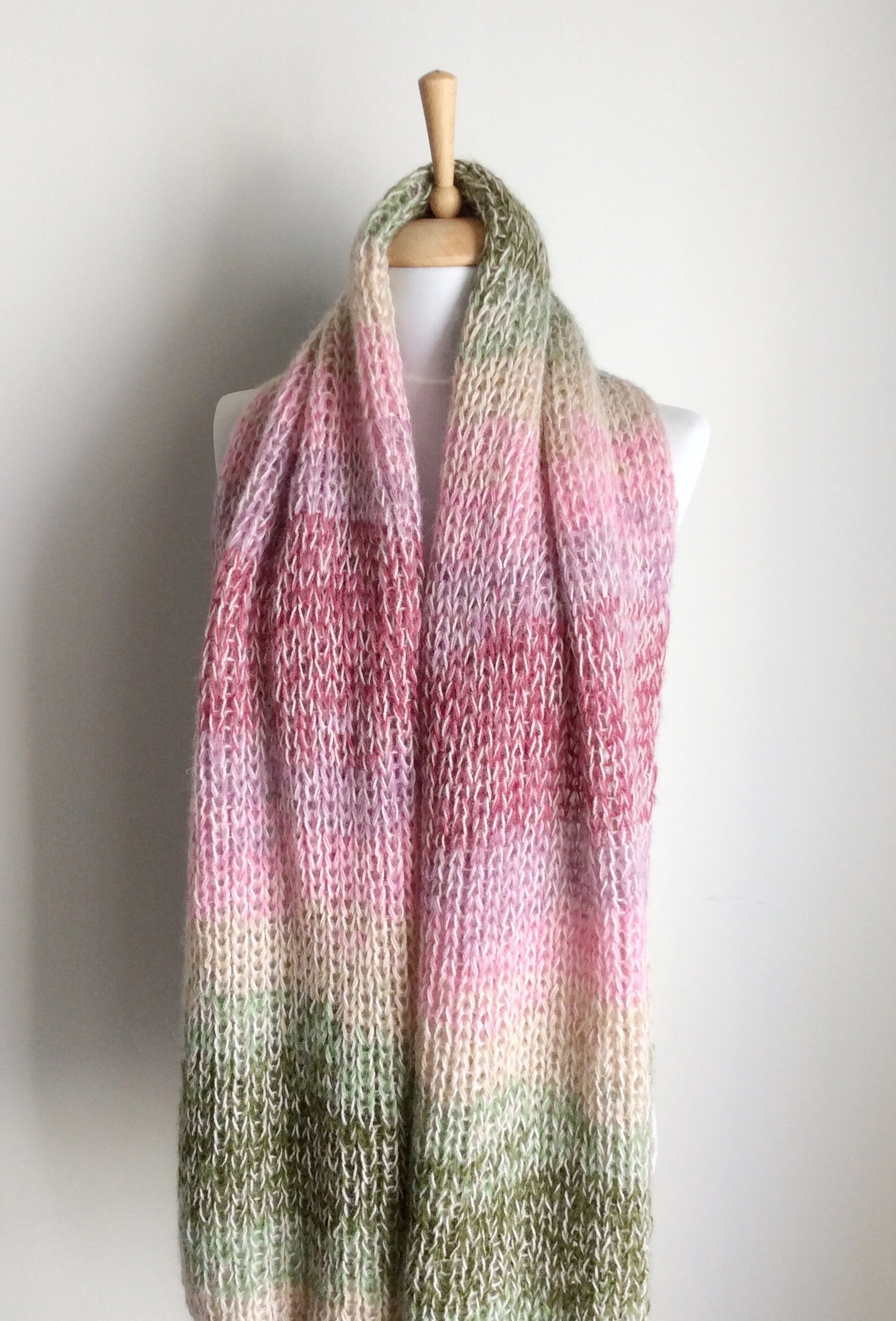 Luxury Angora Wool Knit Scarf cowl scarf knit scarf oversized | Etsy
