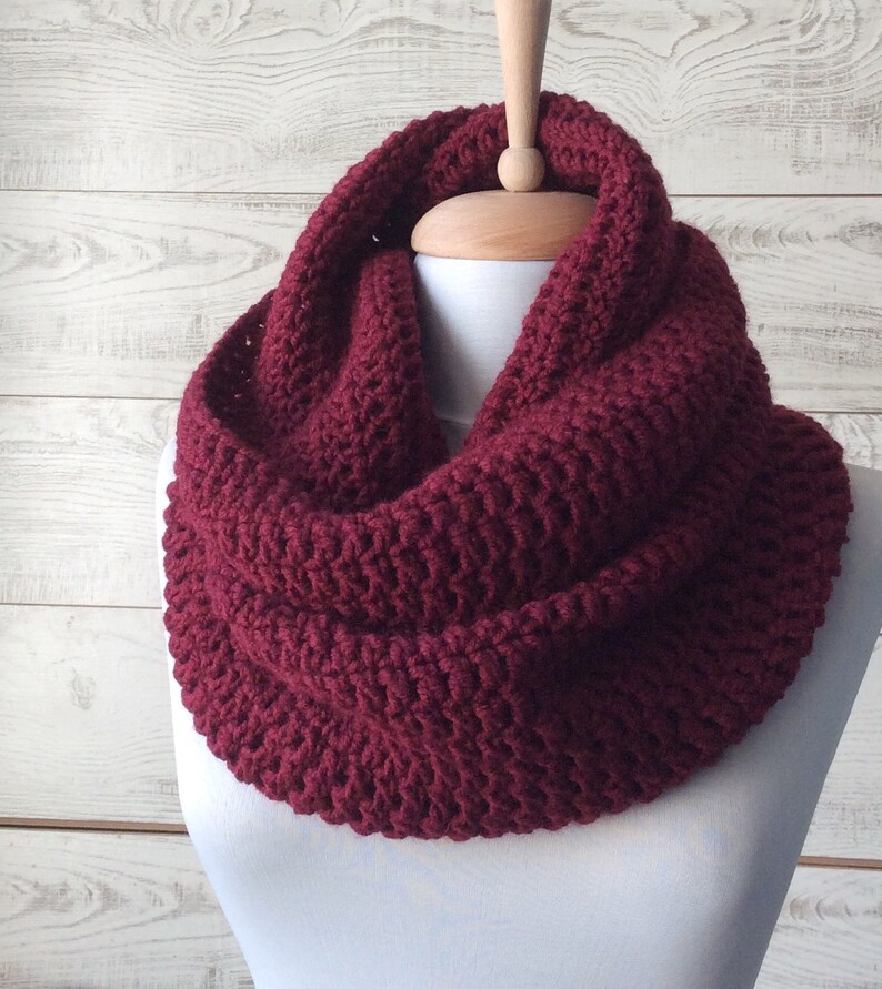 Knit Cowl Scarf Knit Scarf Cowl Infinity Scarf Knit - Etsy