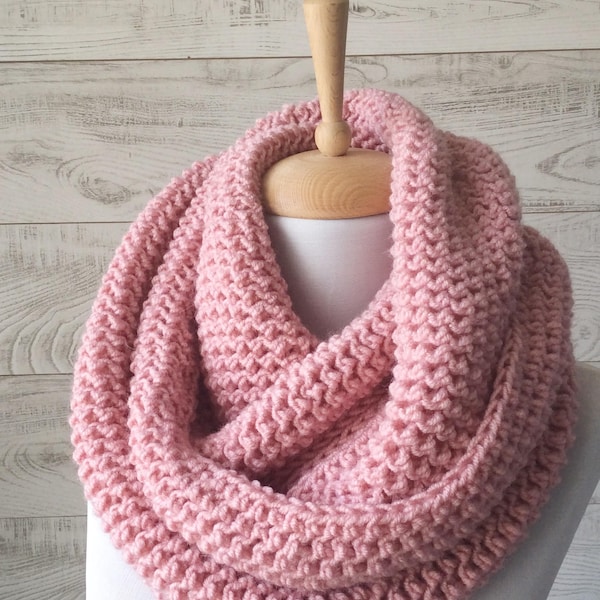 Pink Infinity Scarf - Etsy