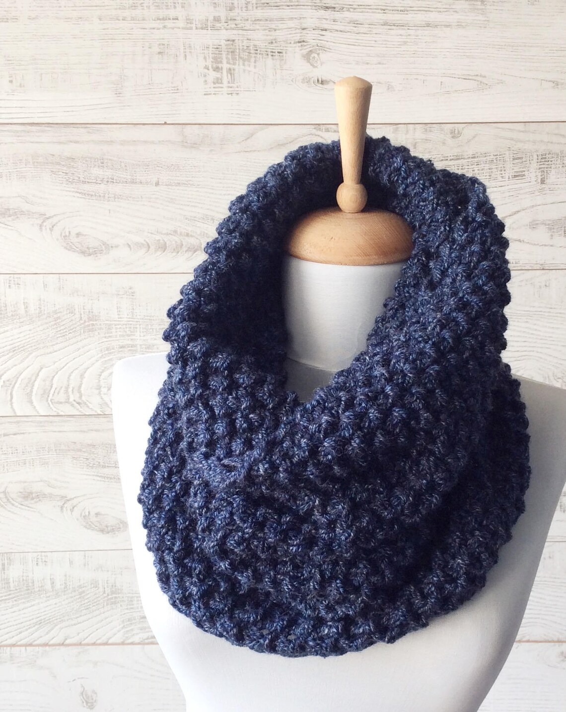 Knit Cowl Scarf Wool Knit Scarf Infinity Scarf Womens Scarves | Etsy