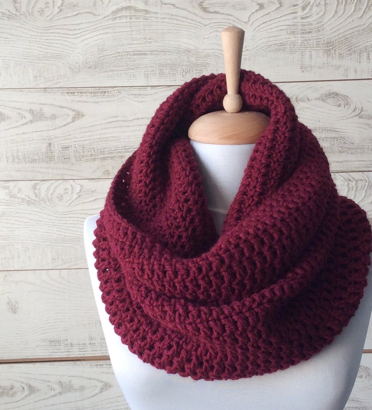 Knit cowl scarf knit scarf cowl infinity scarf knit | Etsy