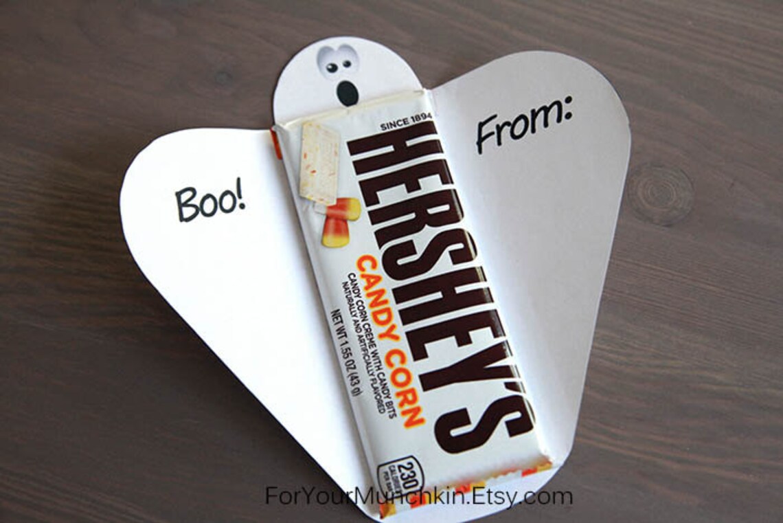 Printable Halloween Party Favor Ghost School Halloween Treat | Etsy