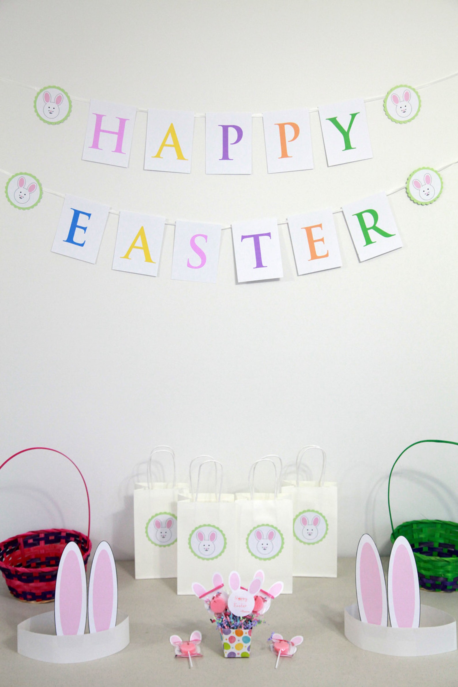 Easter Bunny Feet Printable Instant Download Digital PDF Easter Decor ...