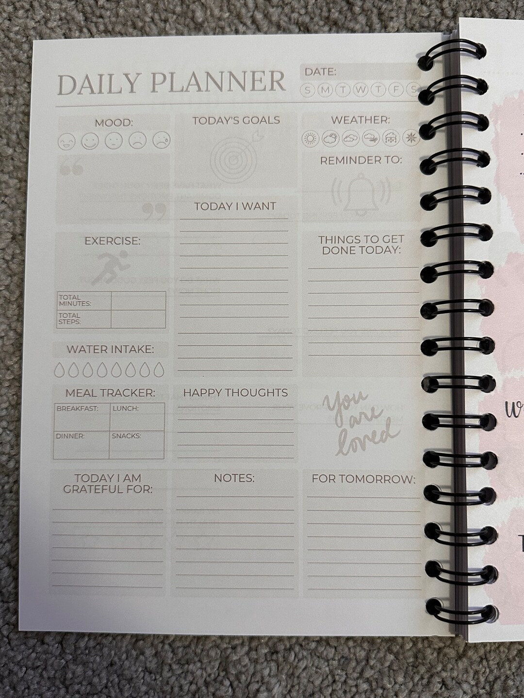 Mental Health Planner mental Health My Thoughts Anxiety Diary Stress ...