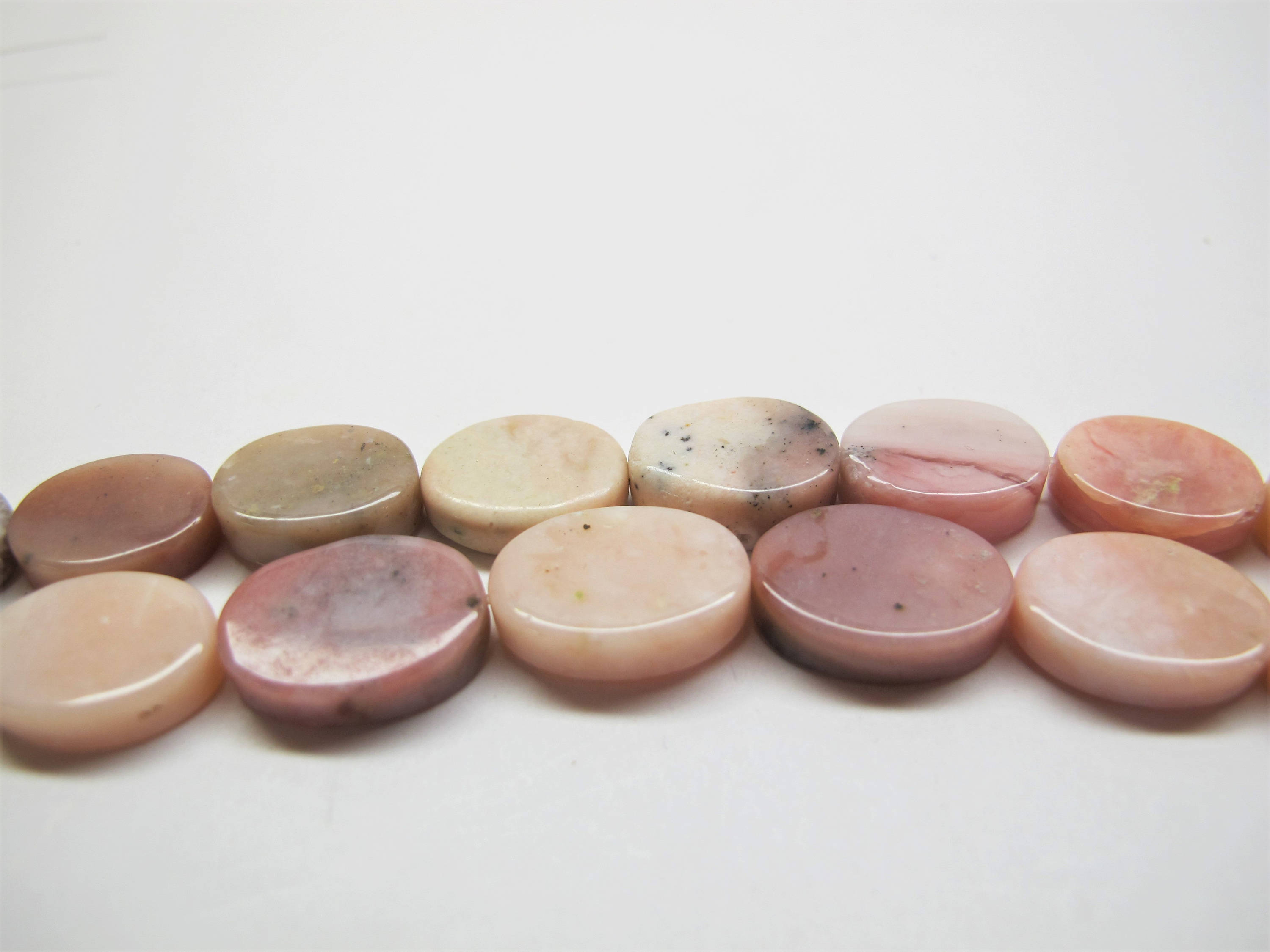 Pink Peruvian Opal Beads Natural Pink Opal Smooth Oval Beads | Etsy