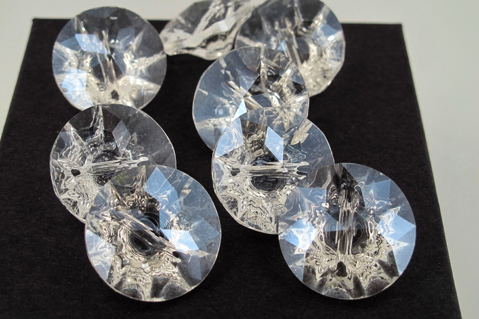 Large Crystal Buttons. Swarovski Crystal Buttons. Clear. - Etsy
