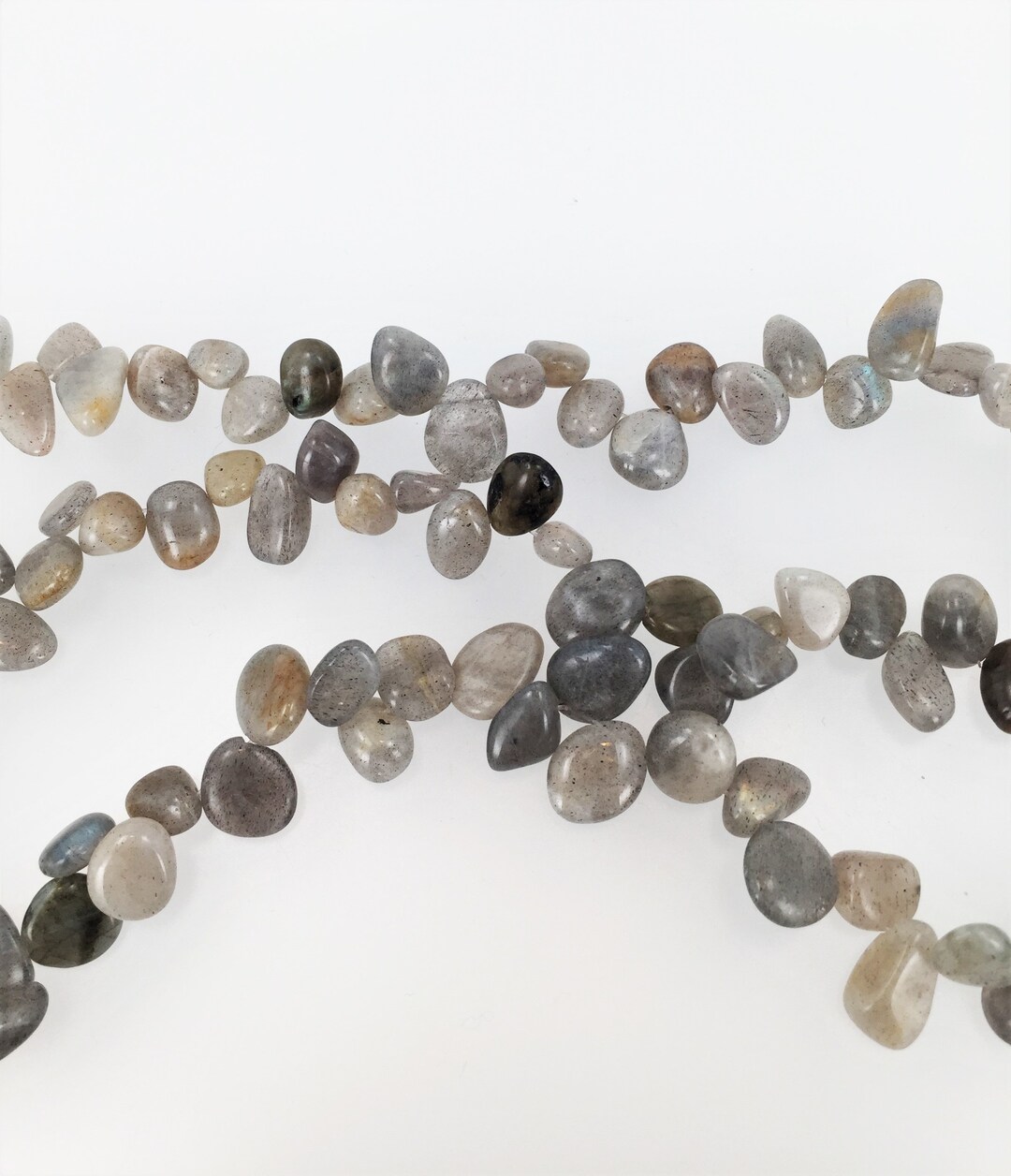 Labradorite Drop Style Chips. Natural Labradorite Chips 8x10mm. DIY ...