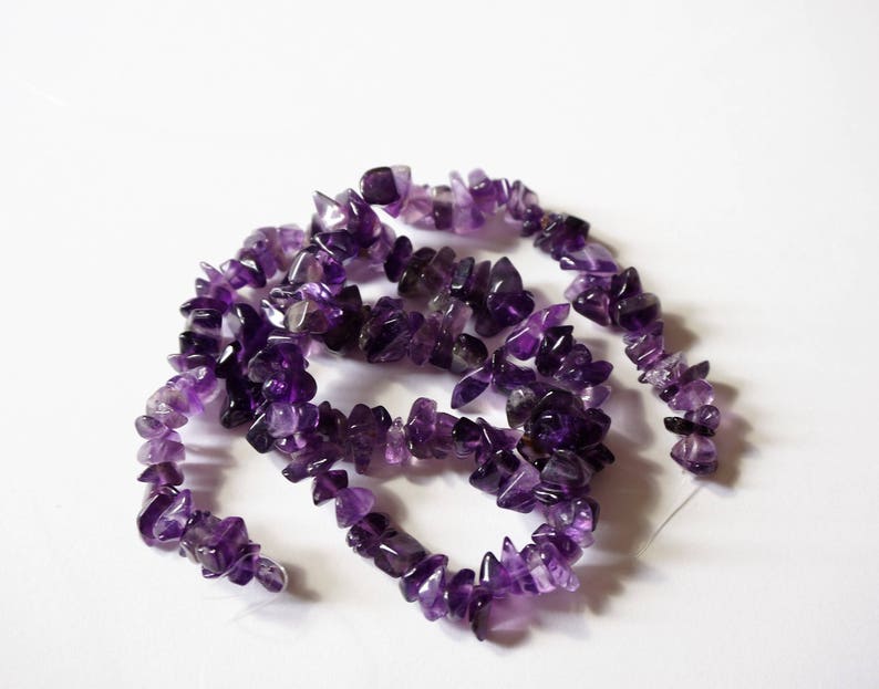 Amethyst Chips. Natural Amethyst Chips. Purple Gemstone Beads | Etsy