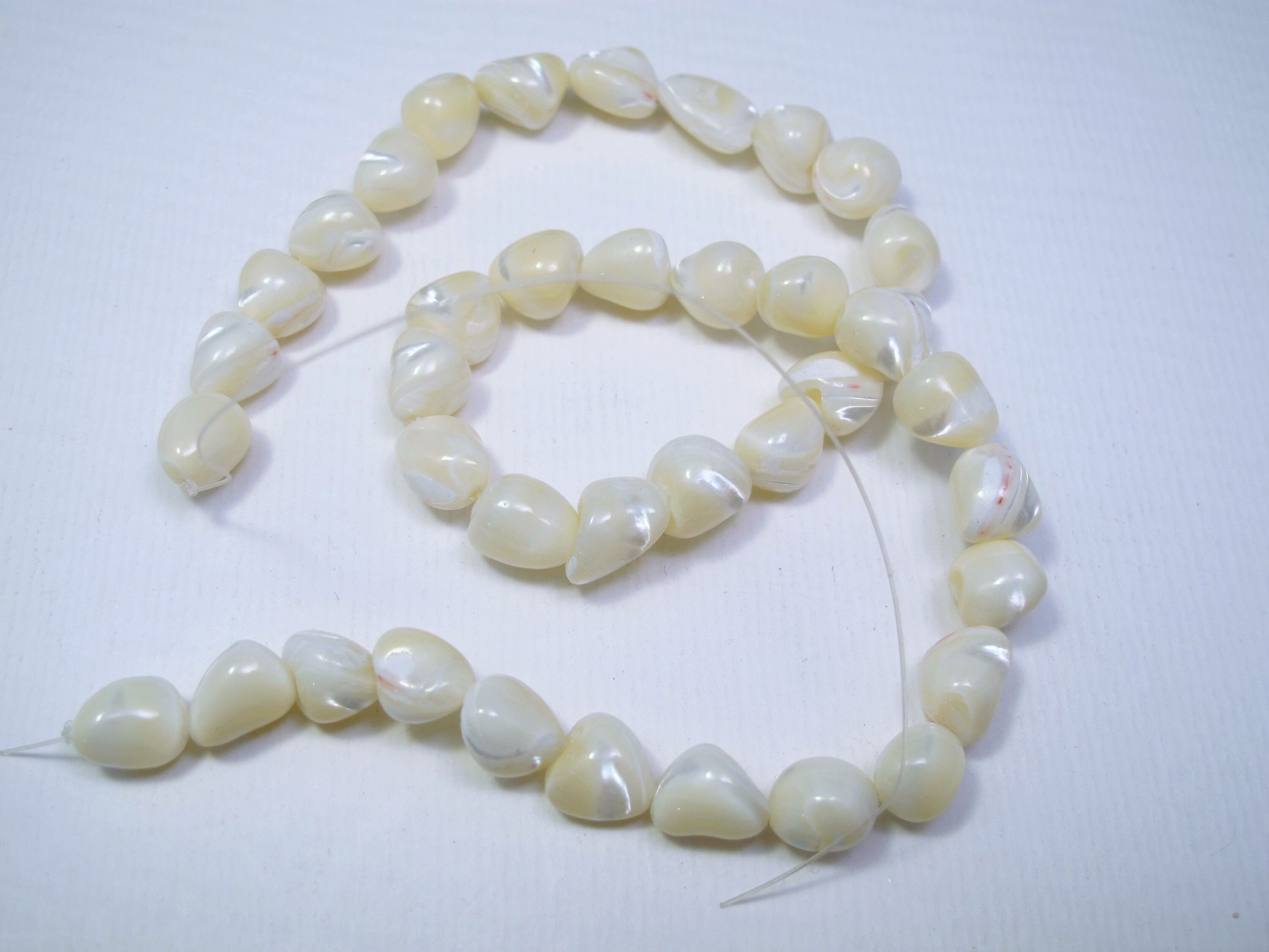 MOP Shell Nugget Beads. Natural Mother of Pearl Shell Beads - Etsy