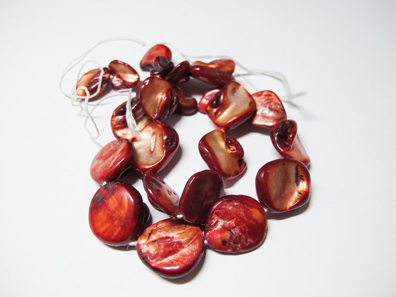 Dyed Shell Freeform Nugget Beads 16mm. Purple/deep Blue/red Shell ...