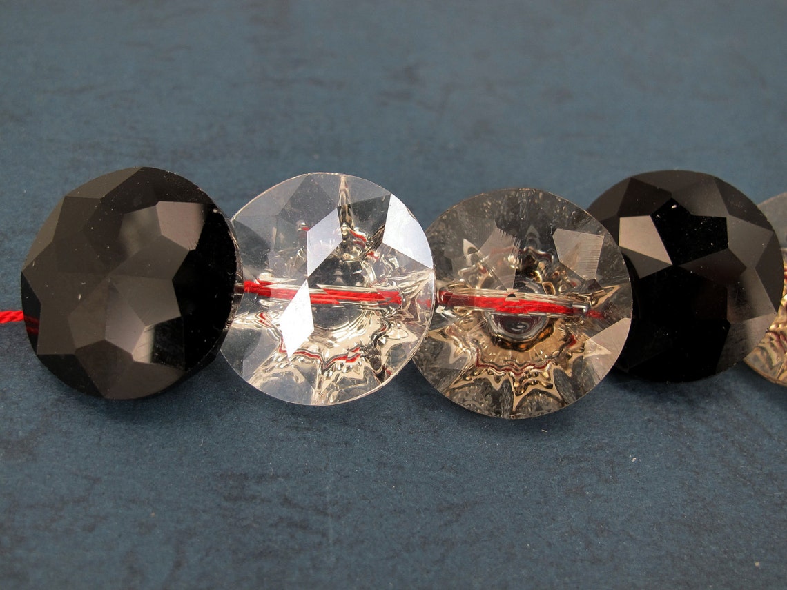 Large Crystal Buttons. Swarovski Crystal Buttons. Clear. - Etsy
