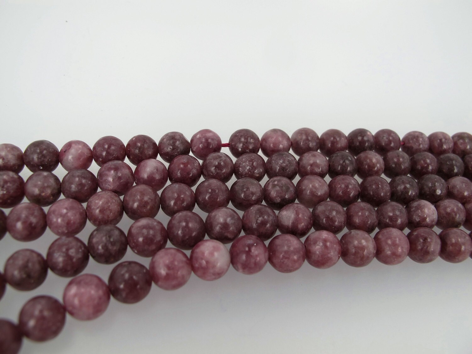 Genuine Lepidolite round beads. Purple Lepidolite beads 8mm | Etsy