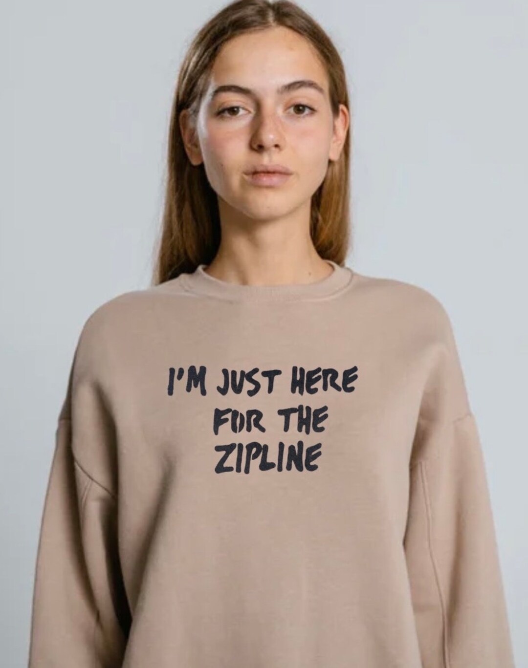 I’m Just Here for the Zipline Shirt, HAND PAINTED, Unisex Sizing, I ...
