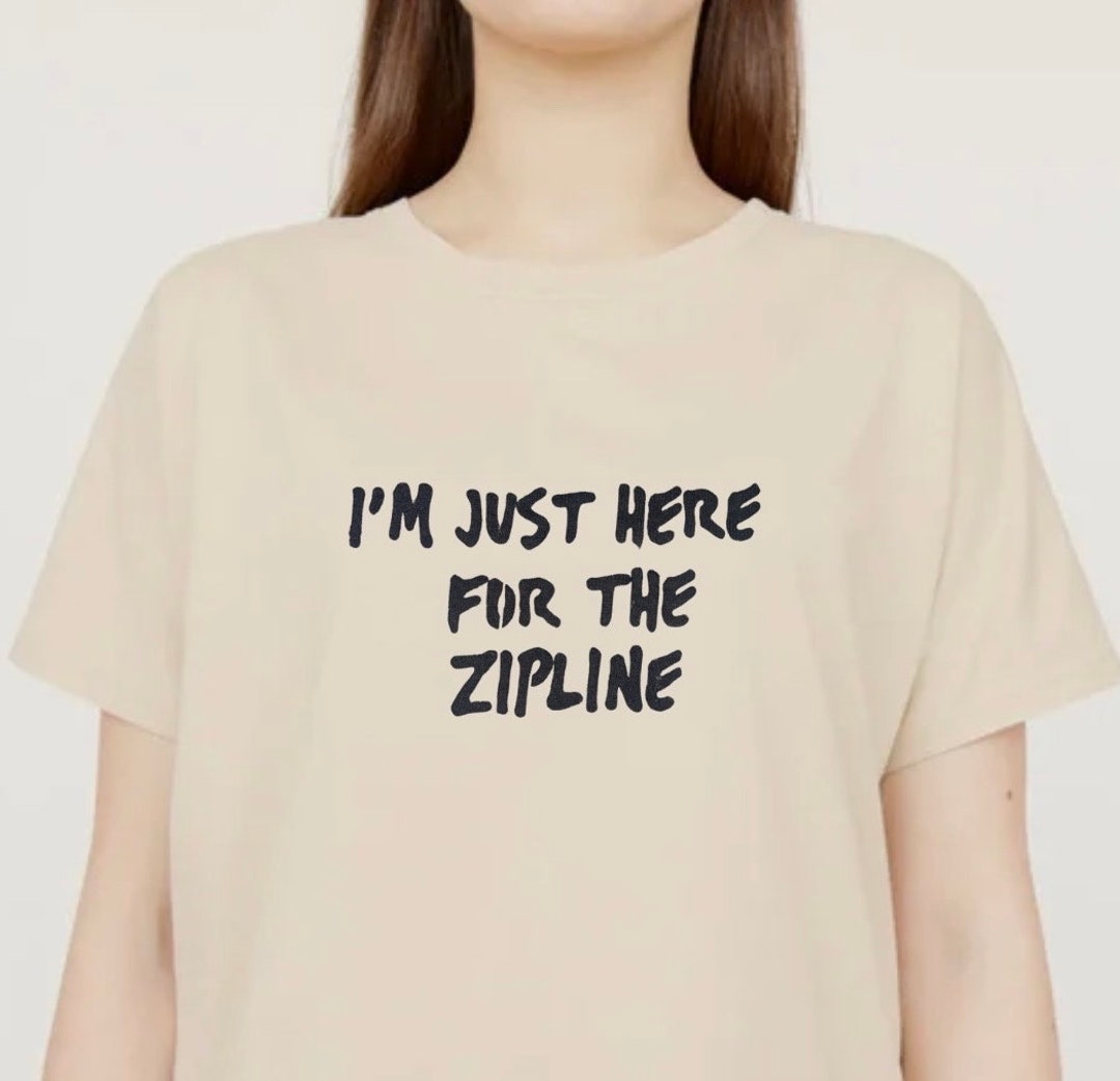 I’m Just Here for the Zip Line Shirt, HAND PAINTED, Tshirt, Unisex ...