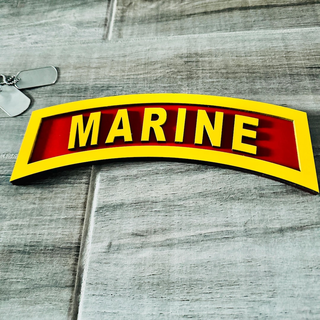 Marine Gift USMC Tab Military Promotion Veteran Gift - Etsy