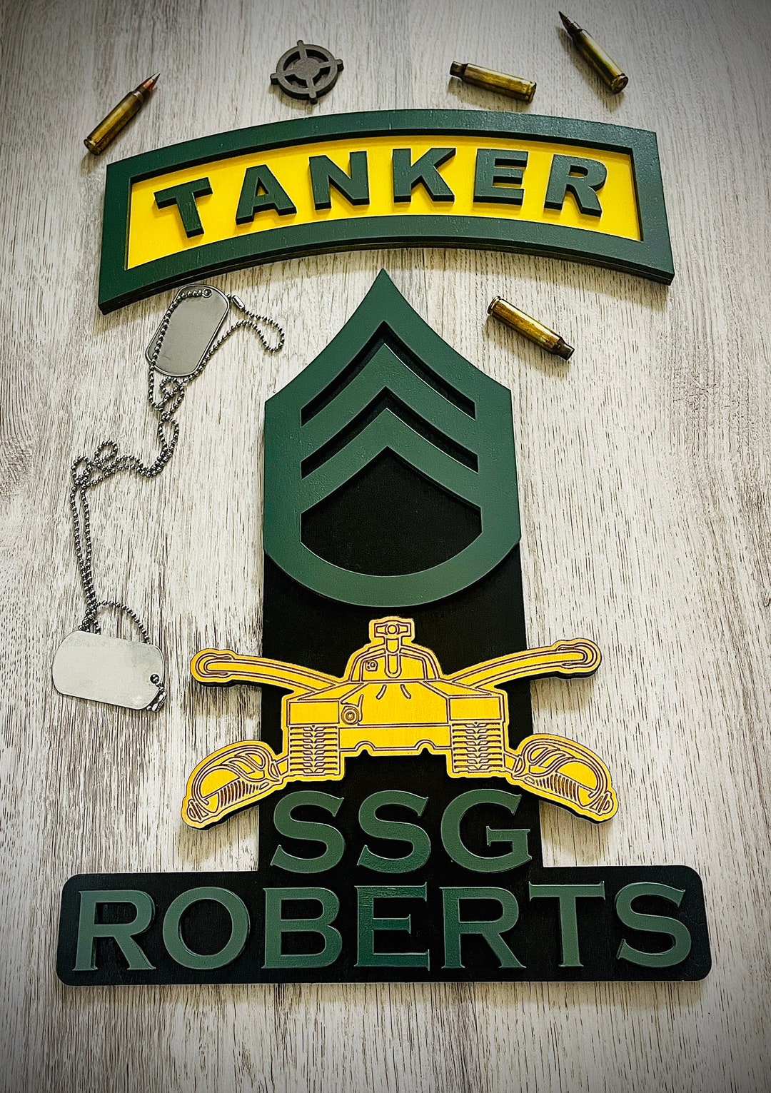 Military Gift US Army Tanker Tab. Retirement, Service Member, Special ...