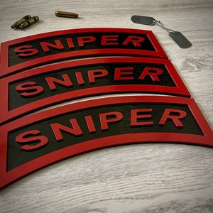 Military Gift US Army SNIPER Tab. Retirement, Service Member, Special ...