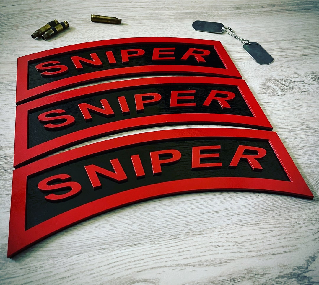 Military Gift US Army SNIPER Tab. Retirement, Service Member, Special ...