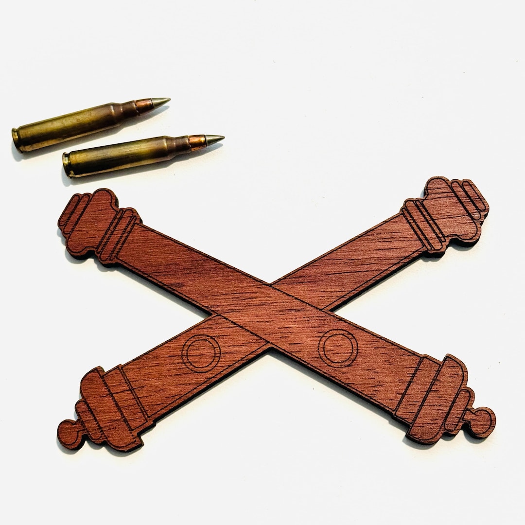 Crossed Cannons Wall Decor: Field Artillery, US Army, USMC - Etsy