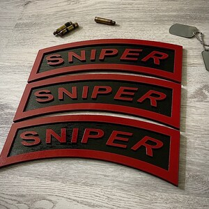 Military Gift US Army SNIPER Tab. Retirement, Service Member, Special ...