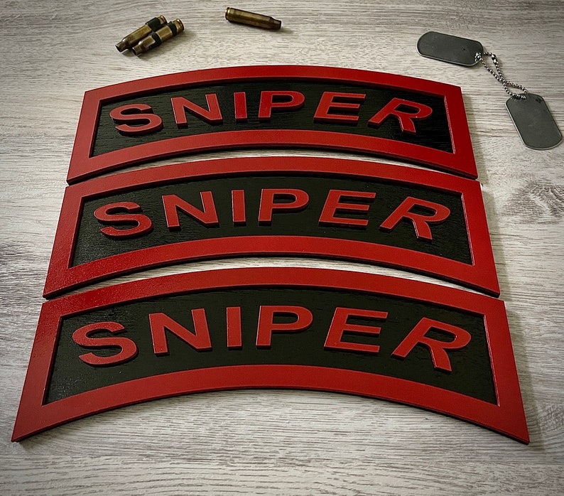 Military Gift US Army SNIPER Tab. Retirement, Service Member, Special ...