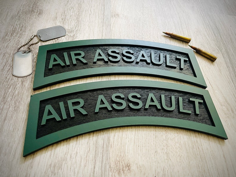Laser Cut Wooden US Army Air Assault Tab: Military Gift - Etsy Australia