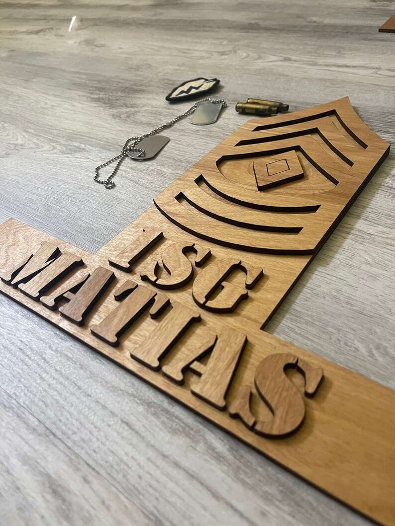 Military Rank Nameplate - Etsy