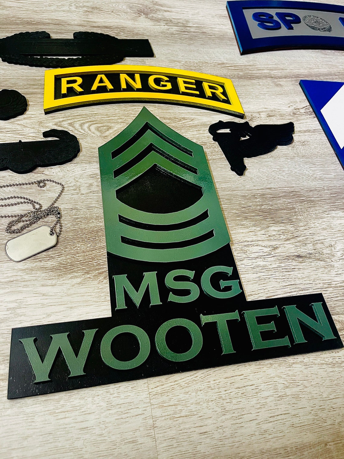 Military Rank Nameplate - Etsy