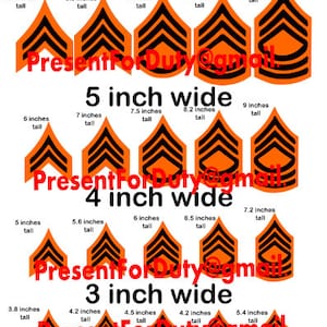 Army Ranks Enlisted NCO All Branches AIRFORCE Marine - Etsy