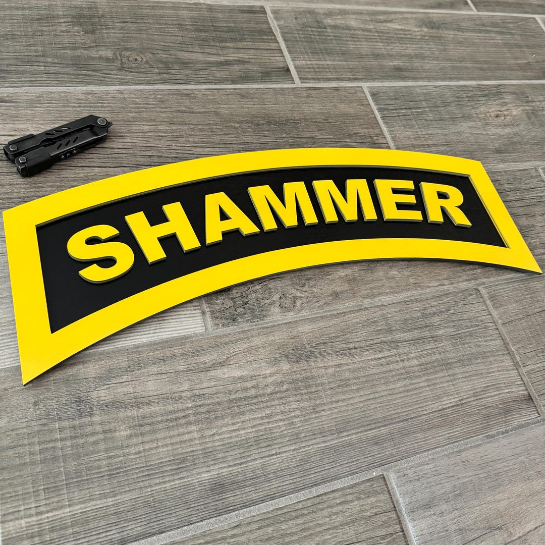 Military Gift SHAMMER Tab - Army Gift - Military Plaque - Promotion ...