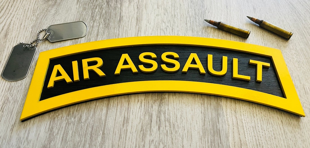 Air Assault Tab Plaque: Military Gift, Army Promotion Award - Etsy
