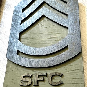 Military Rank Nameplate | Etsy