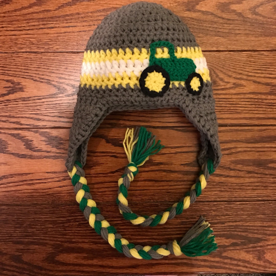 Tractor Ear Flap Hat - Etsy