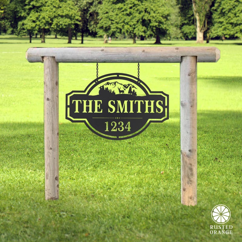 House Signs Personalized Outdoor Moose - Etsy