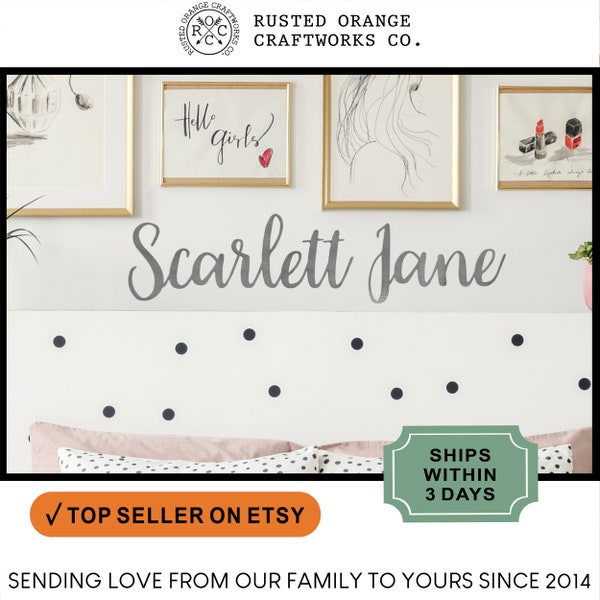 Metal Script Letters - Etsy