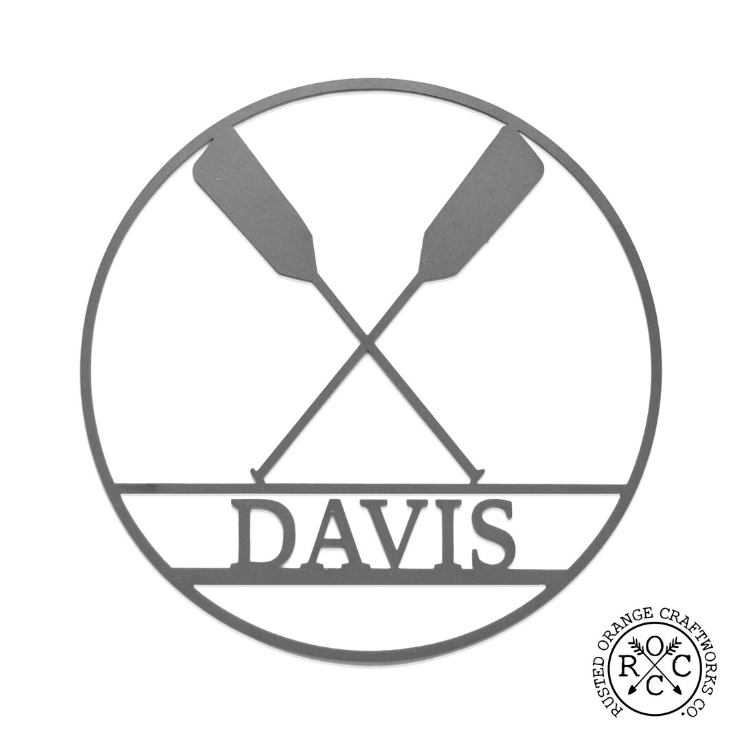 Custom Oars Metal Sign: Personalized Great Outdoor Wall Art - Etsy