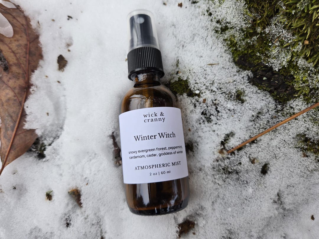 Winter Witch Body Spray - Snowy Evergreen, Peppermint, Cedar - Room ...