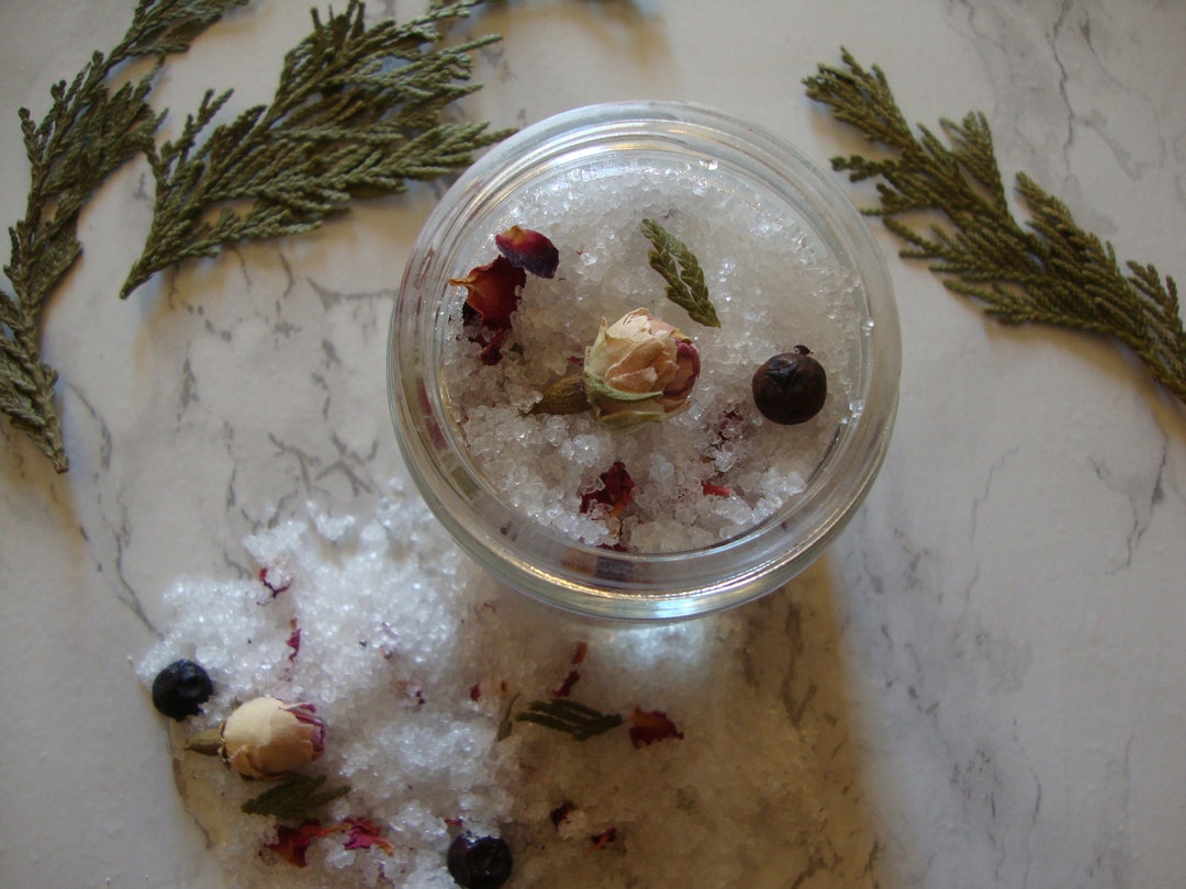 WINTER DOE Bath Salts, Snowy Woodland Soak Snow Covered Balsam Branches ...