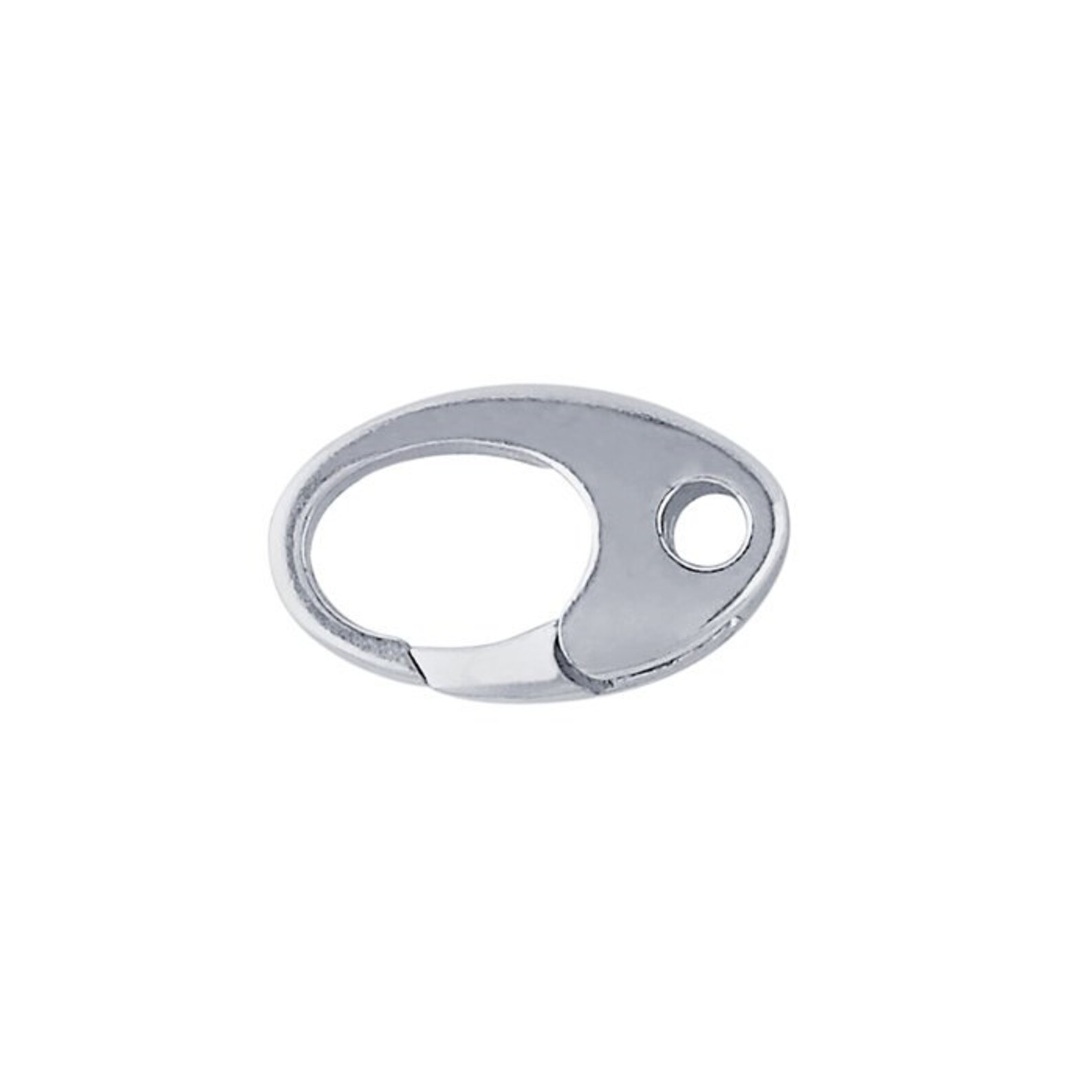 Oval Push Hinge Clasp Sterling Silver Nickel Free - Etsy
