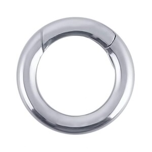14.5 Mm Round Ring Hinged Clasp Sterling Silver Nickel Free - Etsy