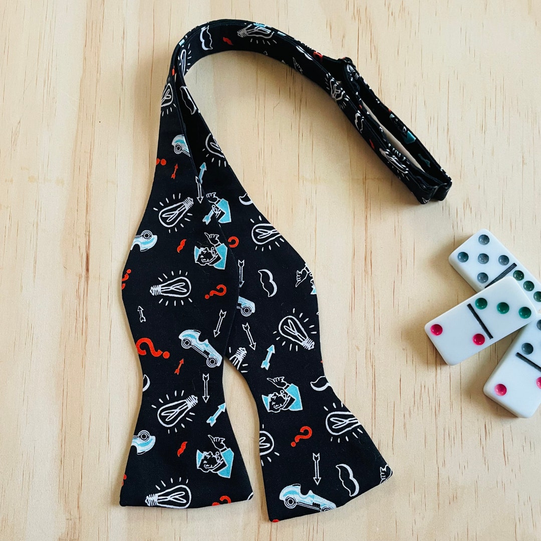 Board Game Bow Tie: Self Tie Cotton Bowtie, Geek Gift - Etsy