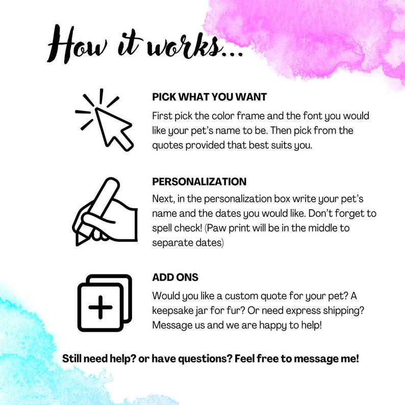 Cat Memorial Shadowbox Custom Pet Memory Box Kitty Personalized Frame ...