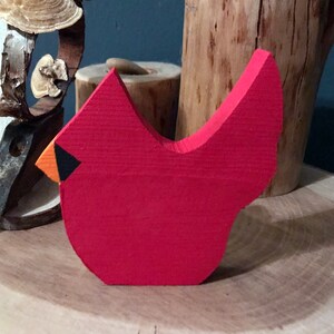 Wooden Red Cardinal, Cardinal Decor, Woodland Animals, Christmas Decor ...