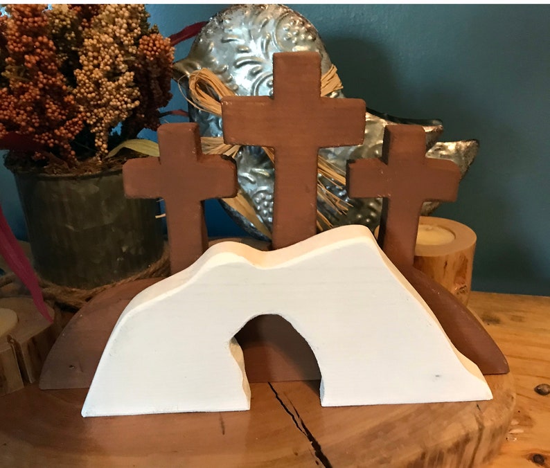 Wooden Empty Tomb Easter Scene Easter Decor He is Risen | Etsy