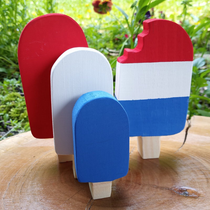 Wooden Popsicle - Etsy