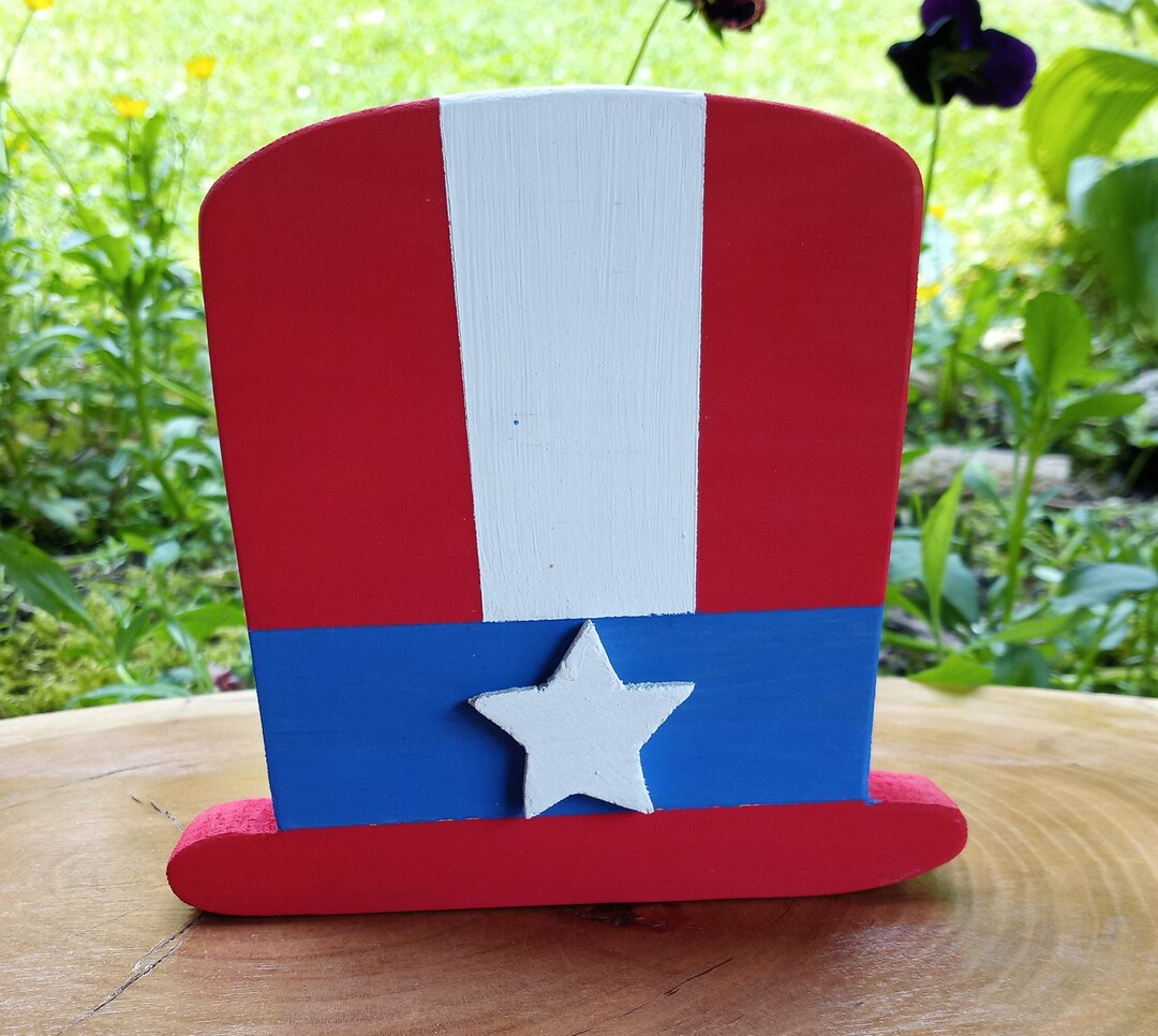 Uncle Sam Hat, 4th of July Décor, Summer Décor, Americana, Patriotic ...