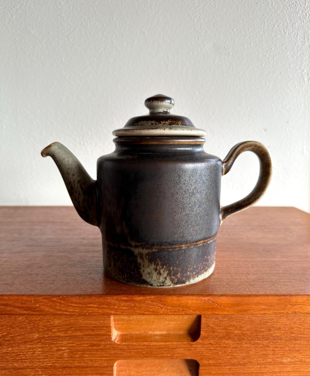 Porsgrund Norway Lava Coffee Pot / Vintage 1970s Scandinavian Porcelain ...