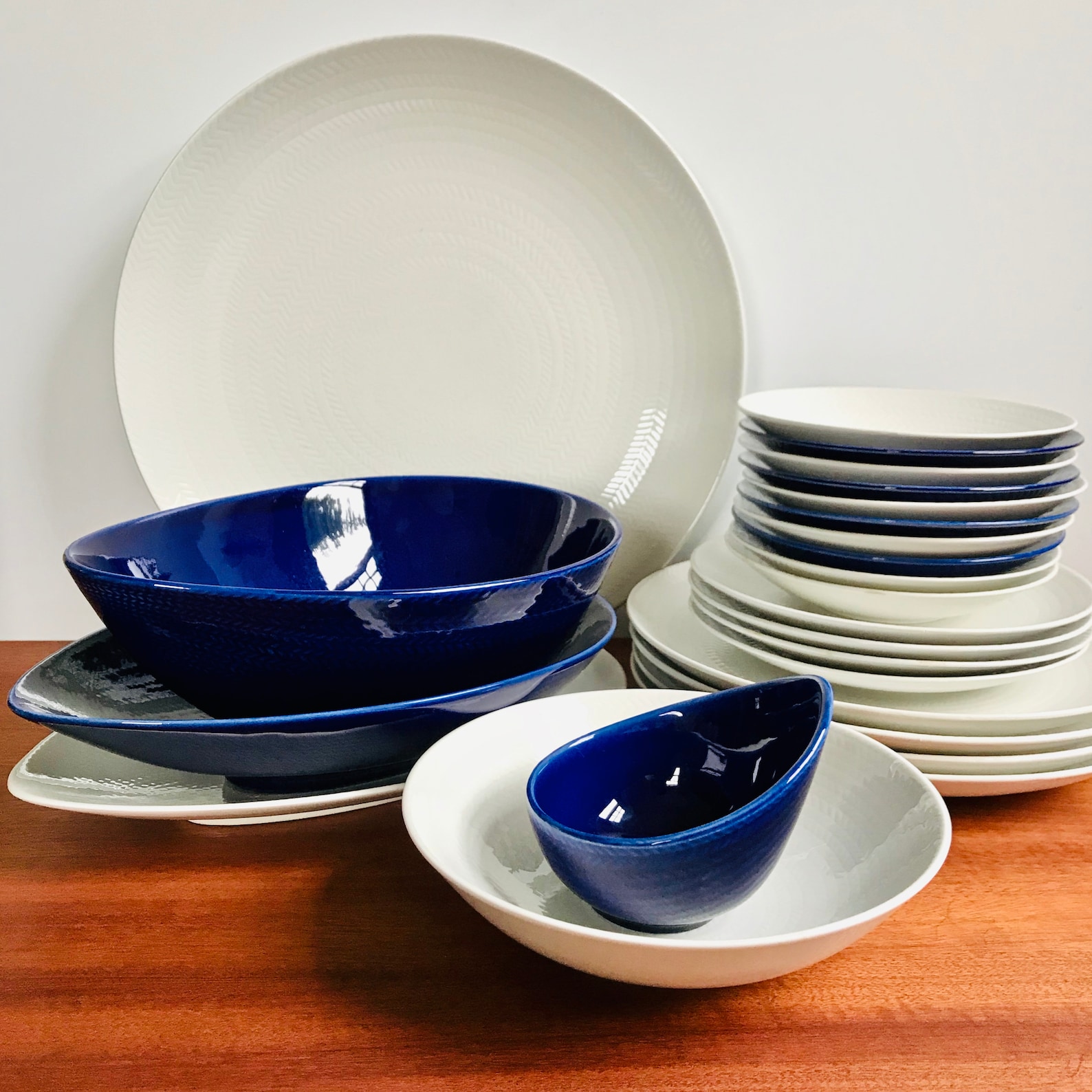 Rörstrand Blå Eld blue Fire Platter / Large Ceramic Cake or - Etsy